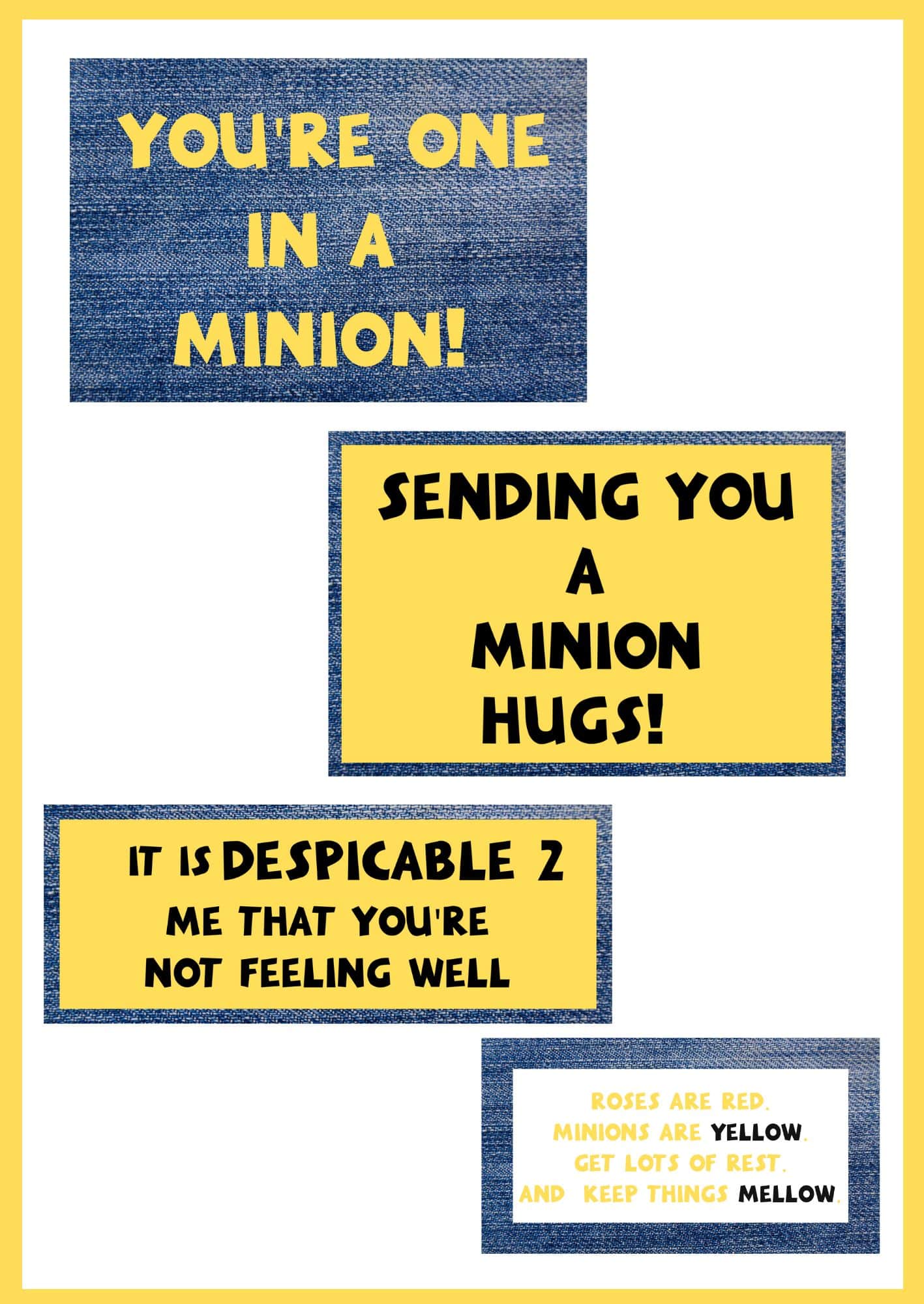 Minion Care Package Ideas - Journey Full of Sunshine